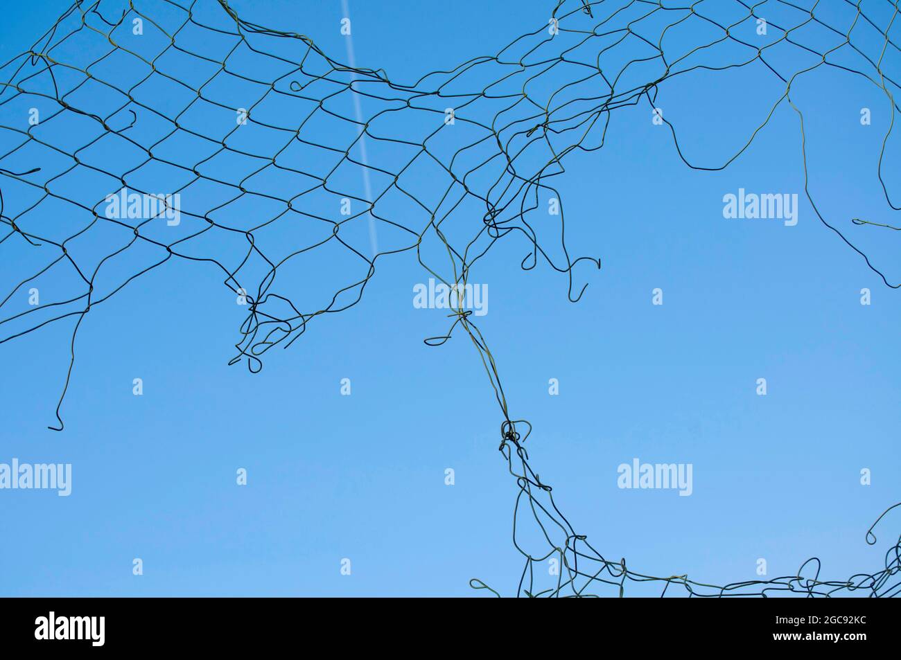 Torn metal fence hi-res stock photography and images - Alamy