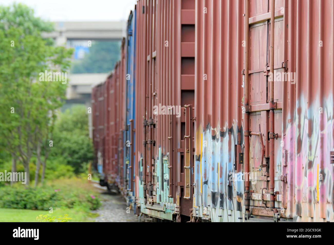 Cargo train car door hi-res stock photography and images - Alamy