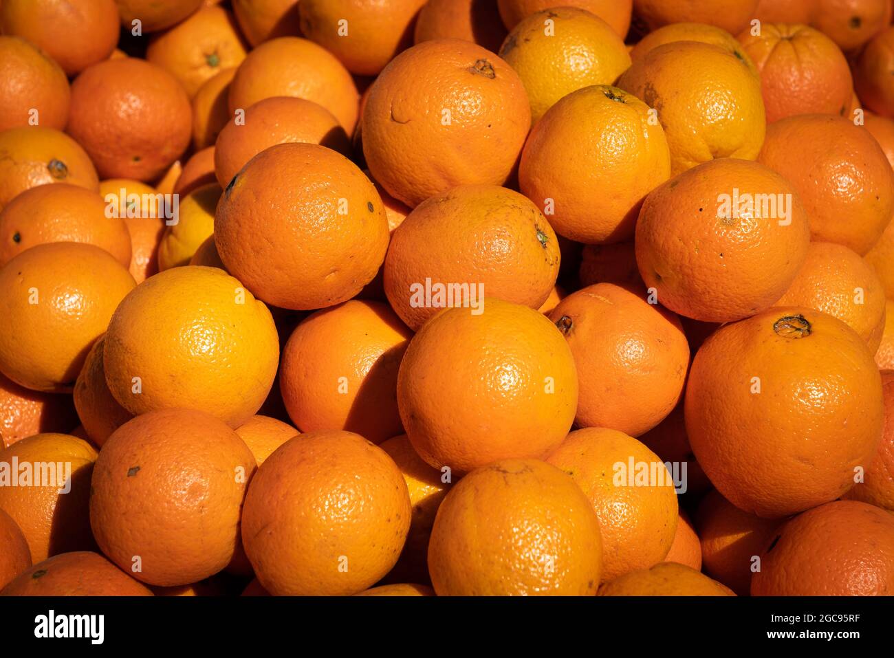 organic oranges in a street market Stock Photo - Alamy