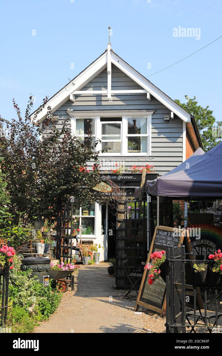 Whitstable Produce Store garden cafe pretty Harbour Street, in coastal ...
