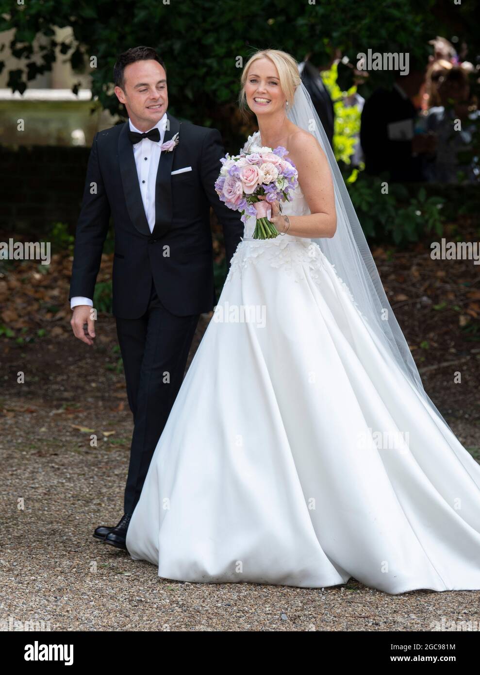 August 7, 2021 Ant McPartlin and Anne-Marie Corbett attending their ...