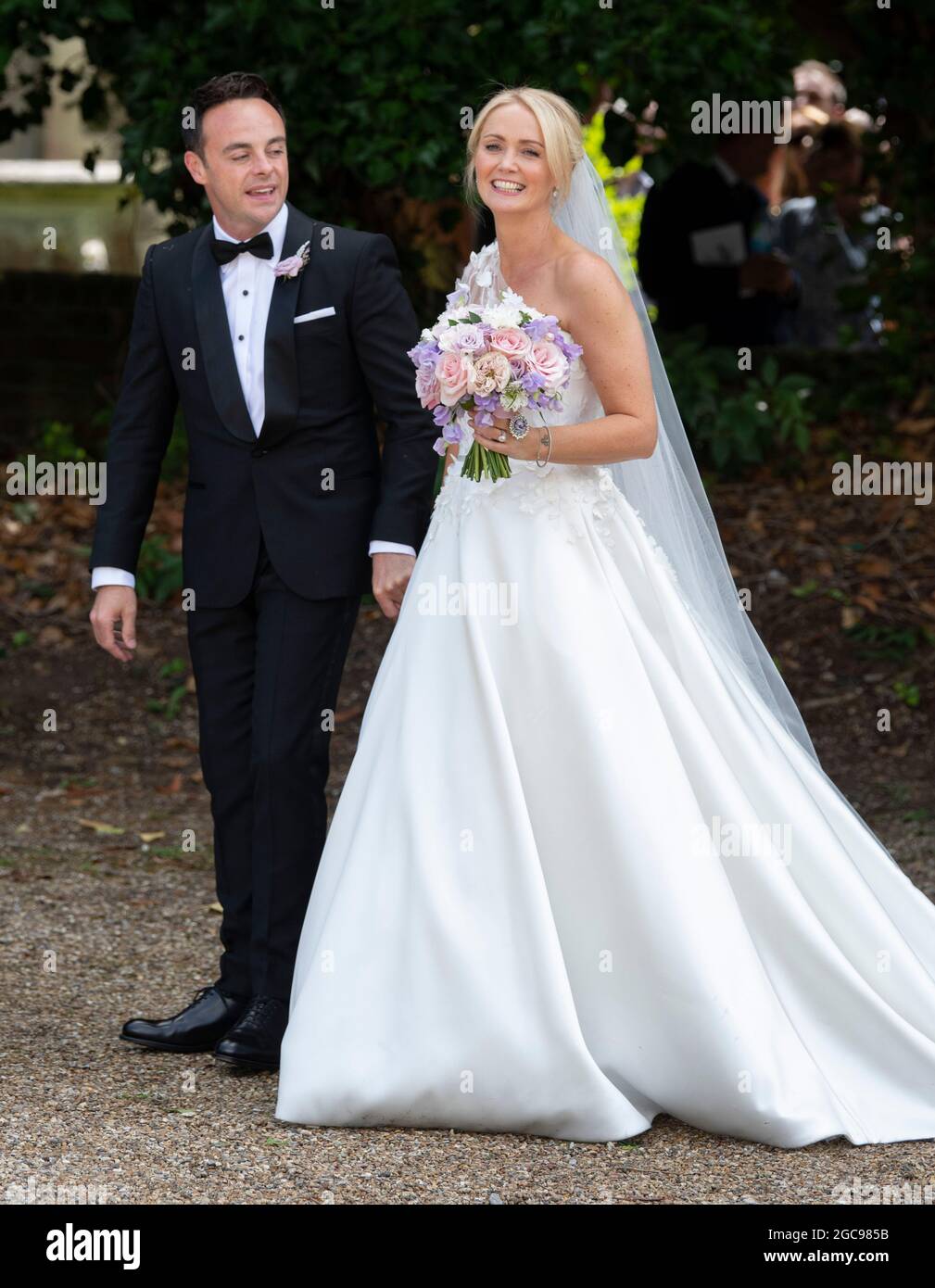 August 7, 2021 Ant McPartlin and Anne-Marie Corbett attending their ...