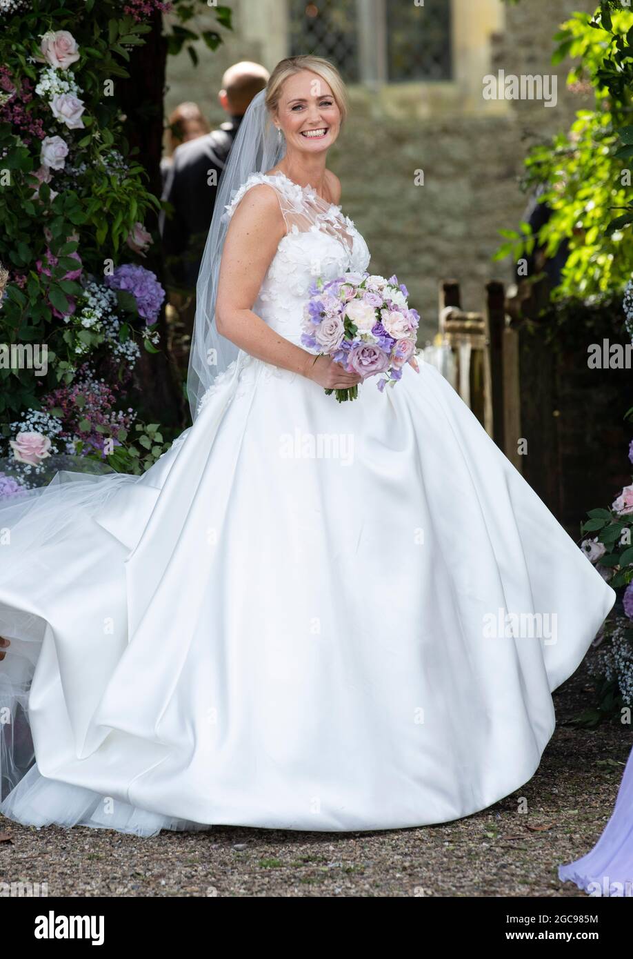 August 7, 2021 Ant McPartlin and Anne-Marie Corbett attending their ...