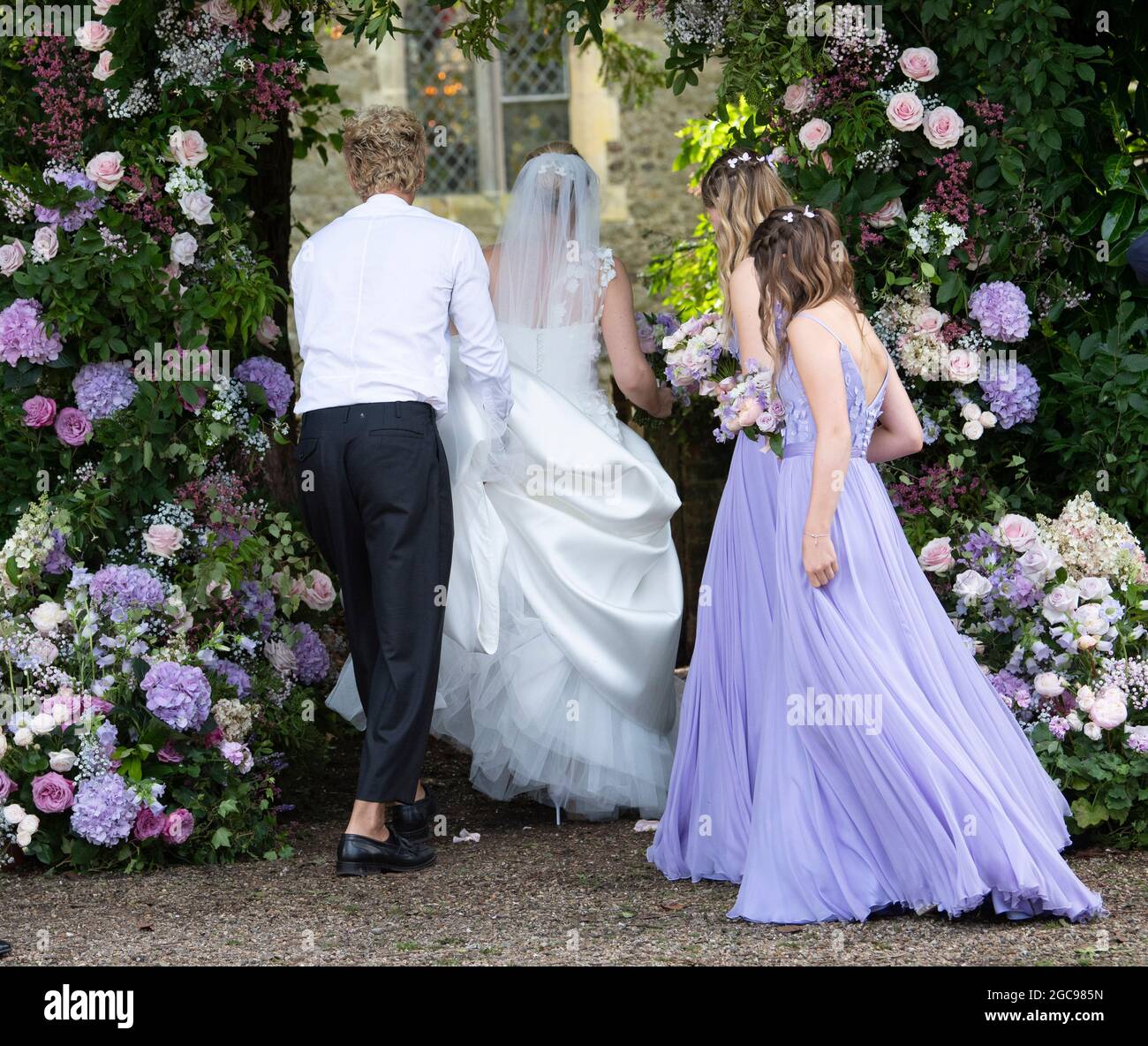 August 7, 2021 Ant McPartlin and Anne-Marie Corbett attending their ...