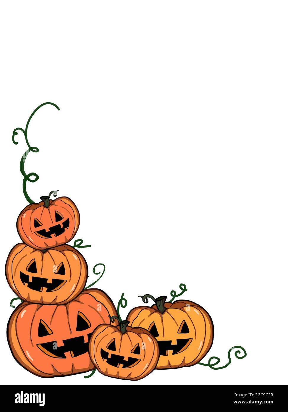 Halloween Pumpkin Border Clipart