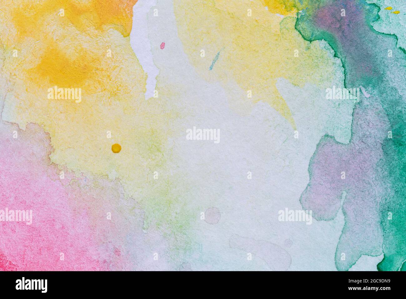 Macro close-up of abstract colorful watercolor gradients, splashes and ...