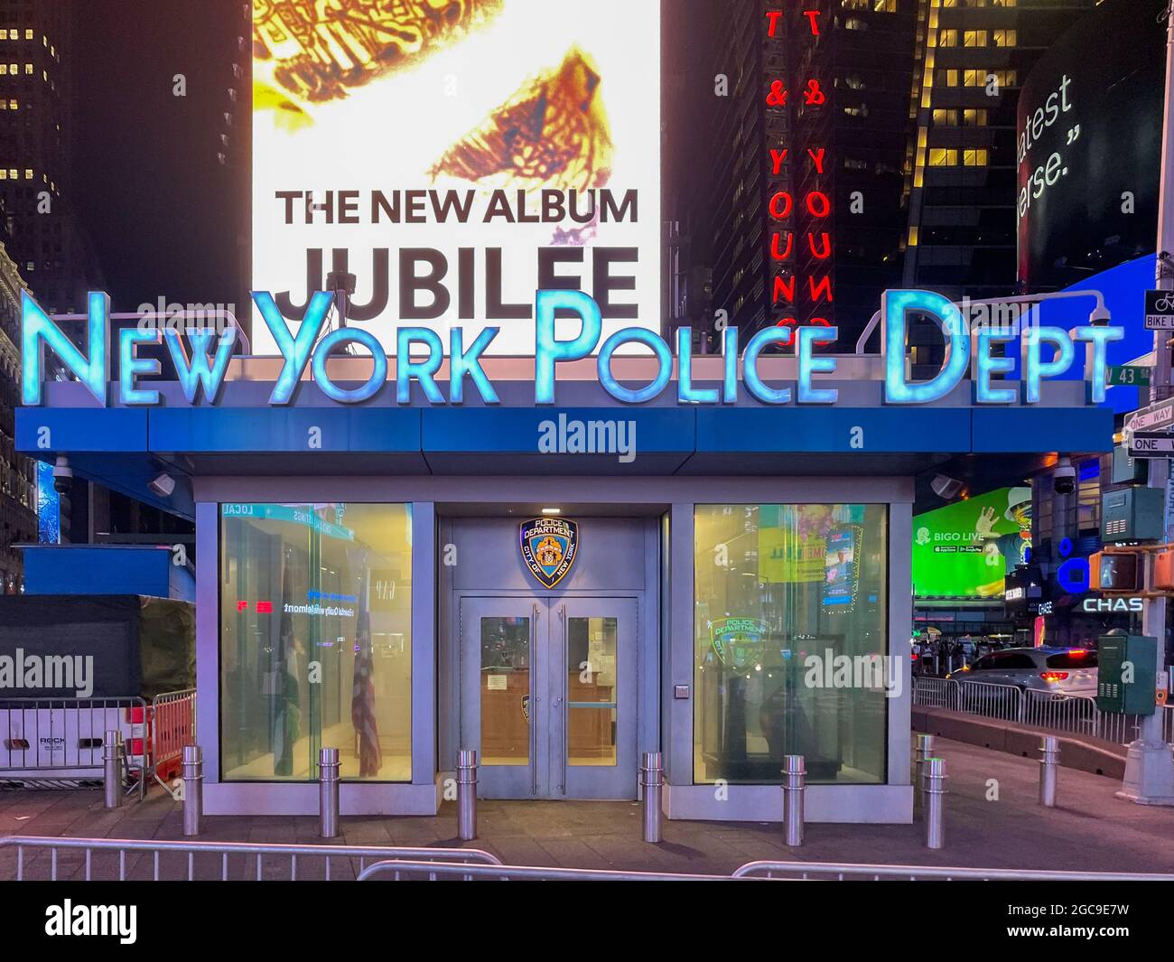 New York City - June 5, 2021: New York Police Department station in the ...