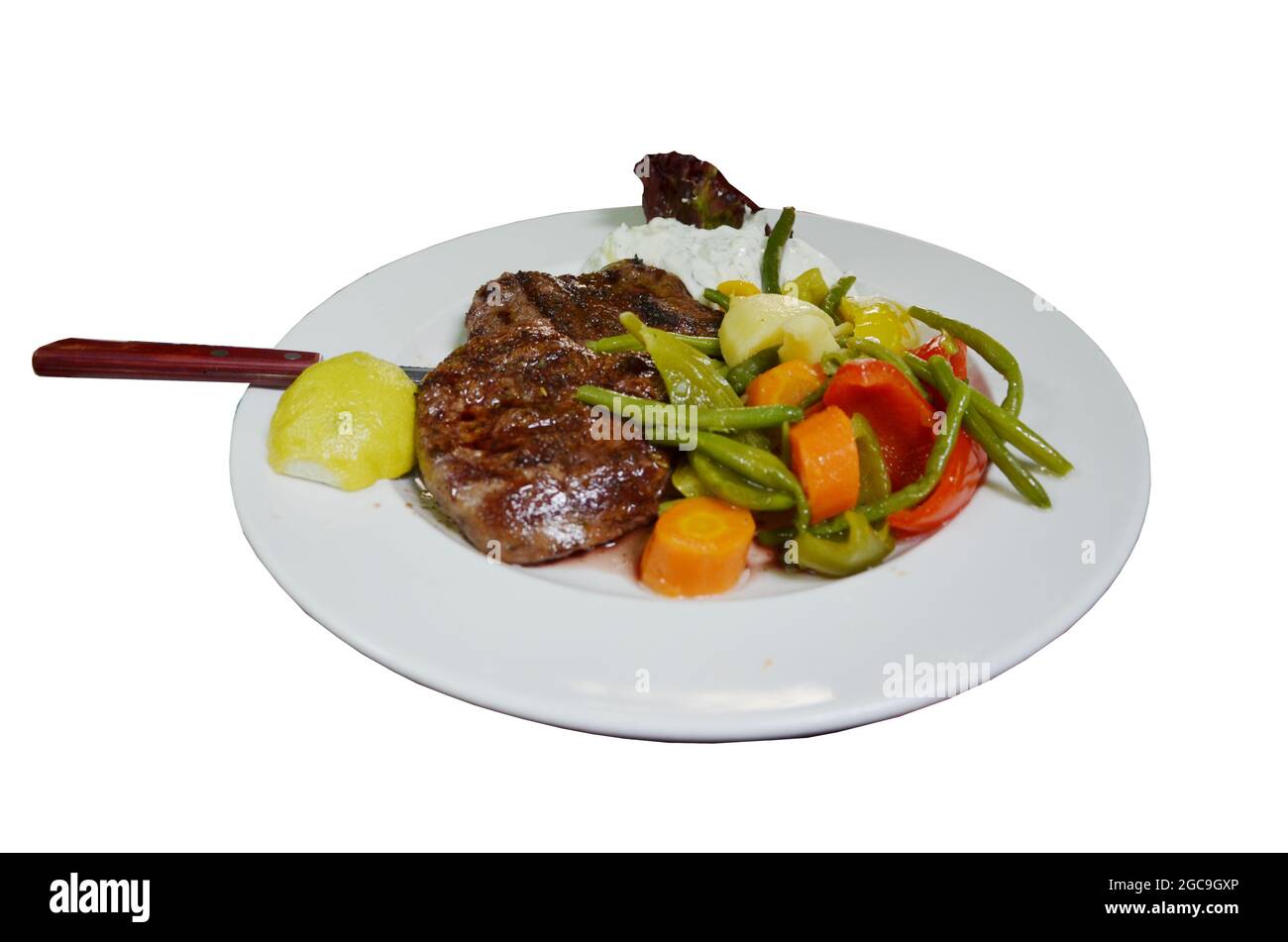 beef steak with vegetables Stock Photo - Alamy