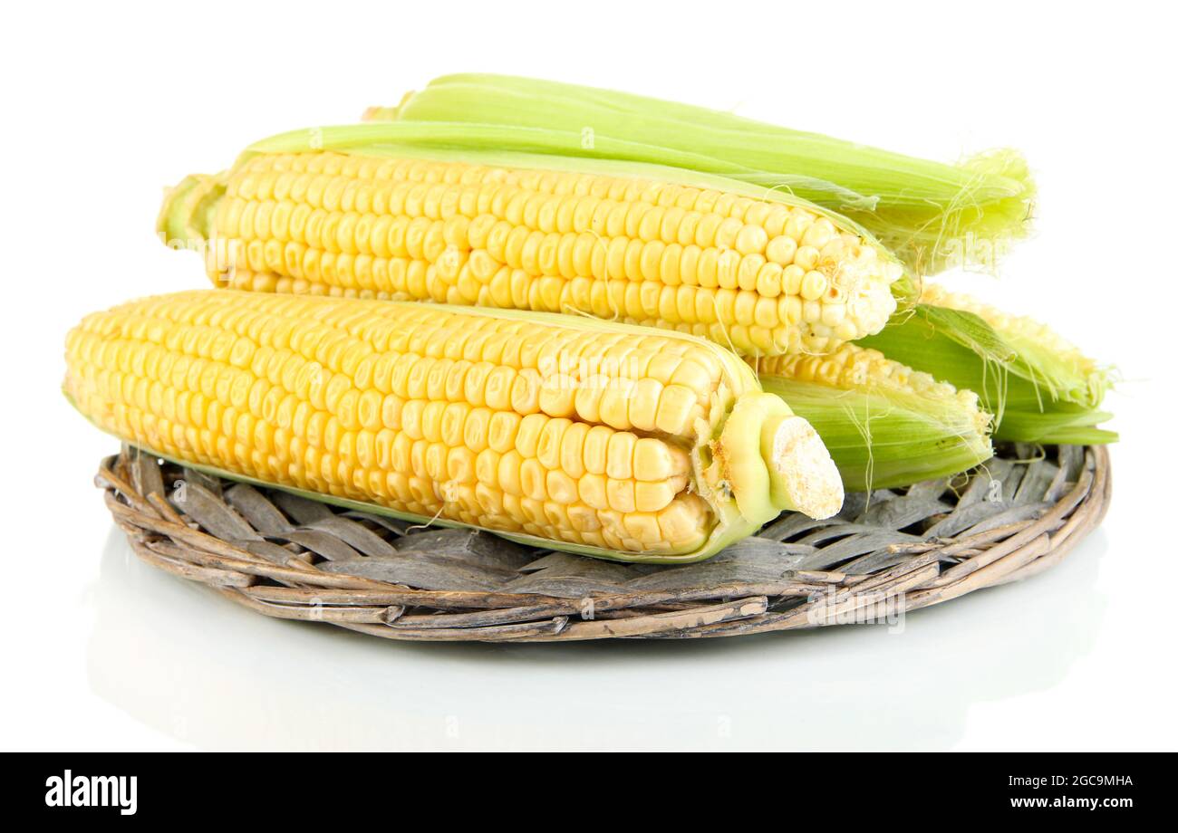Fresh corn vegetable isolated on white Stock Photo - Alamy