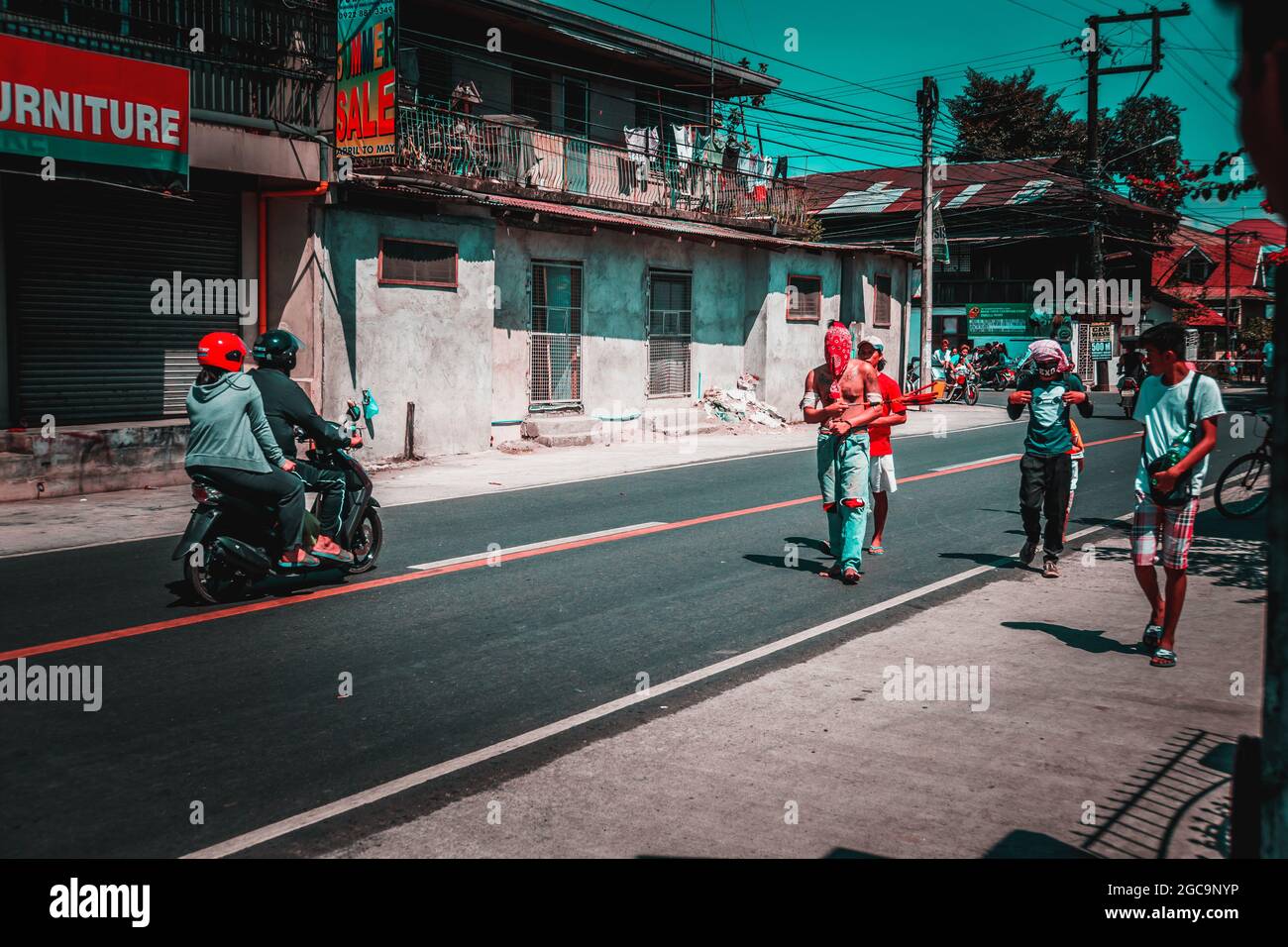 BATAAN, PHILIPPINES - Apr 07, 2017: A Holy Tradition Penitensya in the ...