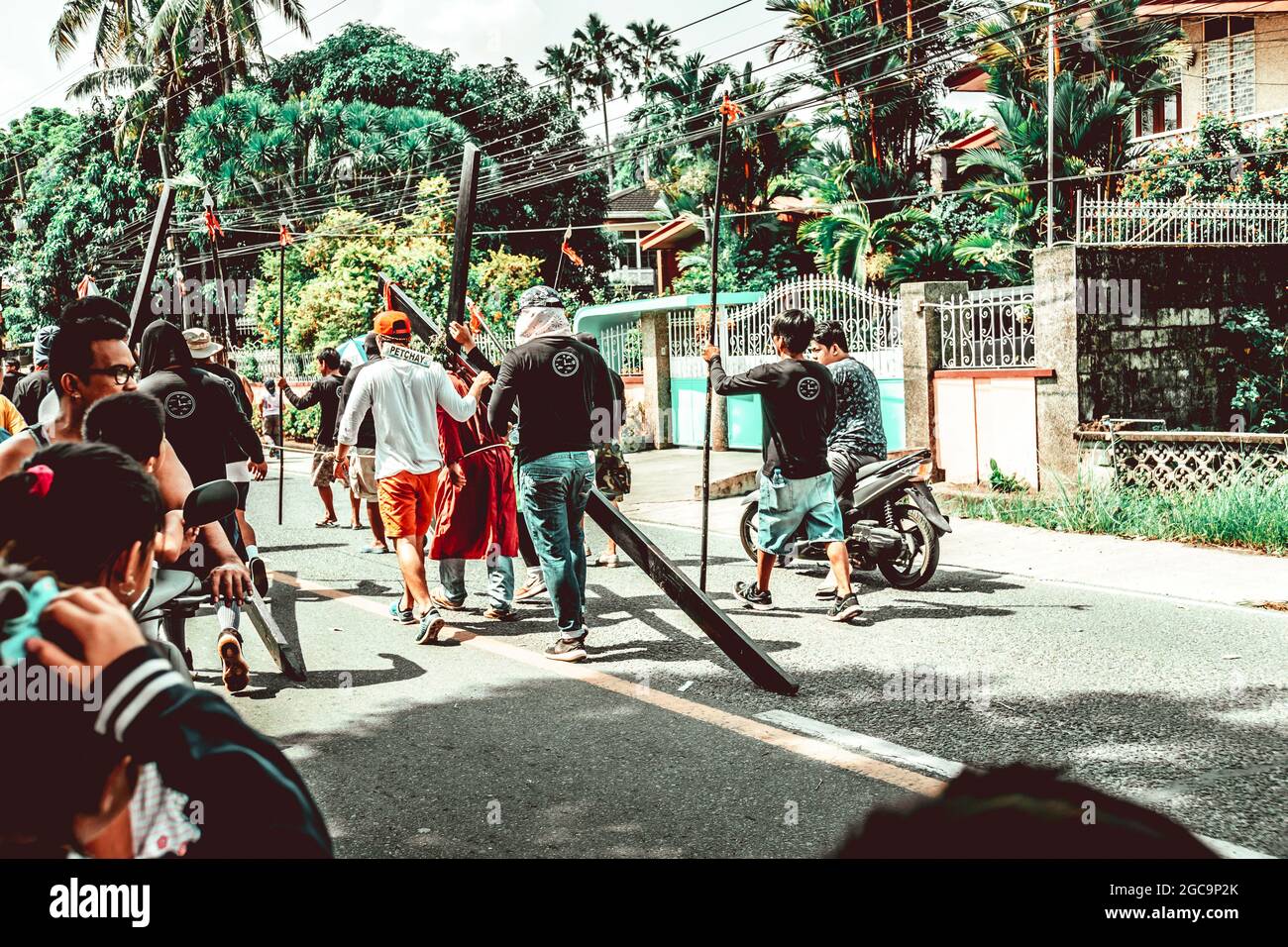 BATAA, PHILIPPINES - Mar 09, 2018: A Holy Tradition Penitensya in The ...