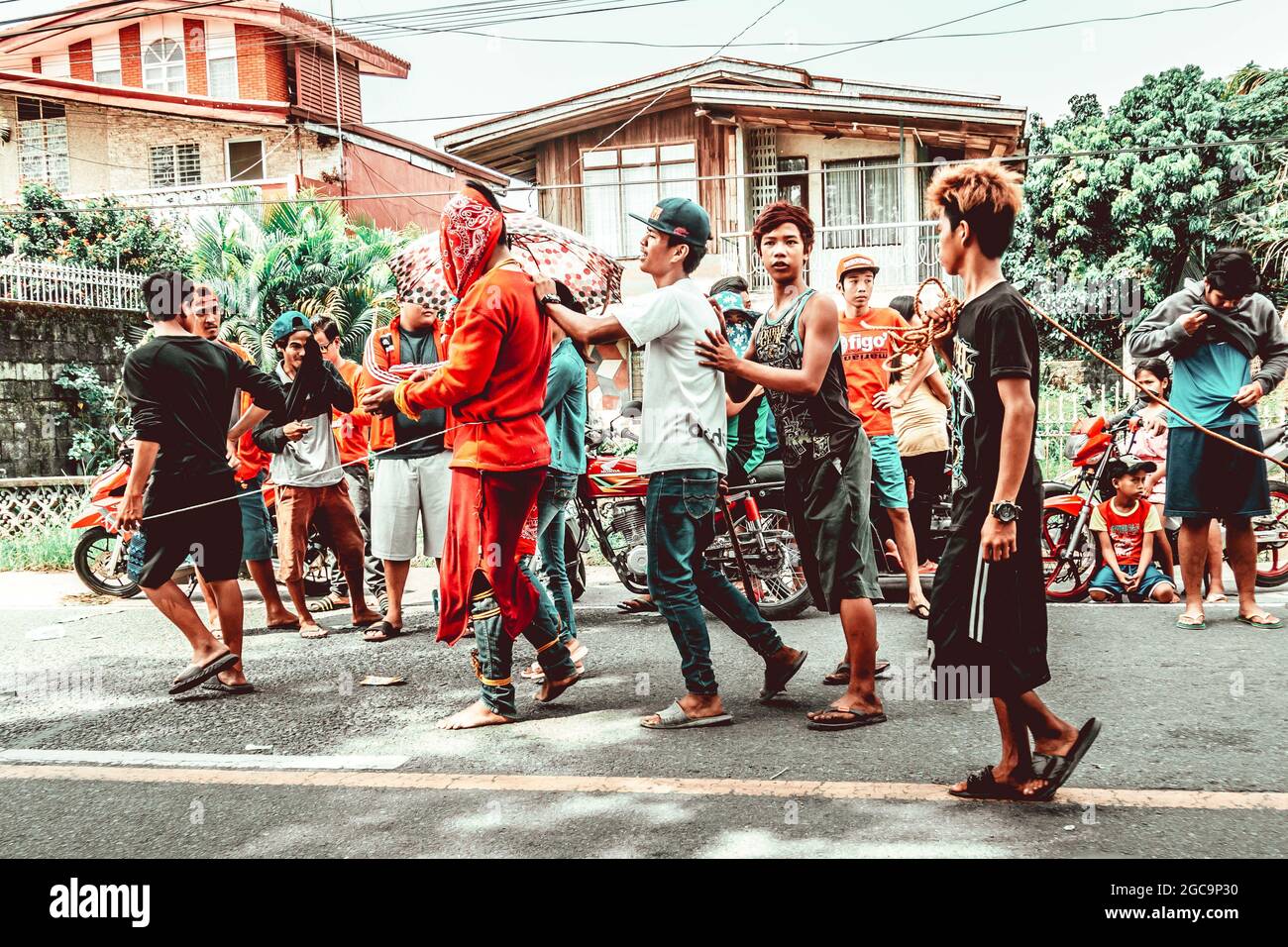 BATAA, PHILIPPINES - Mar 09, 2018: A Holy Tradition Penitensya in The ...