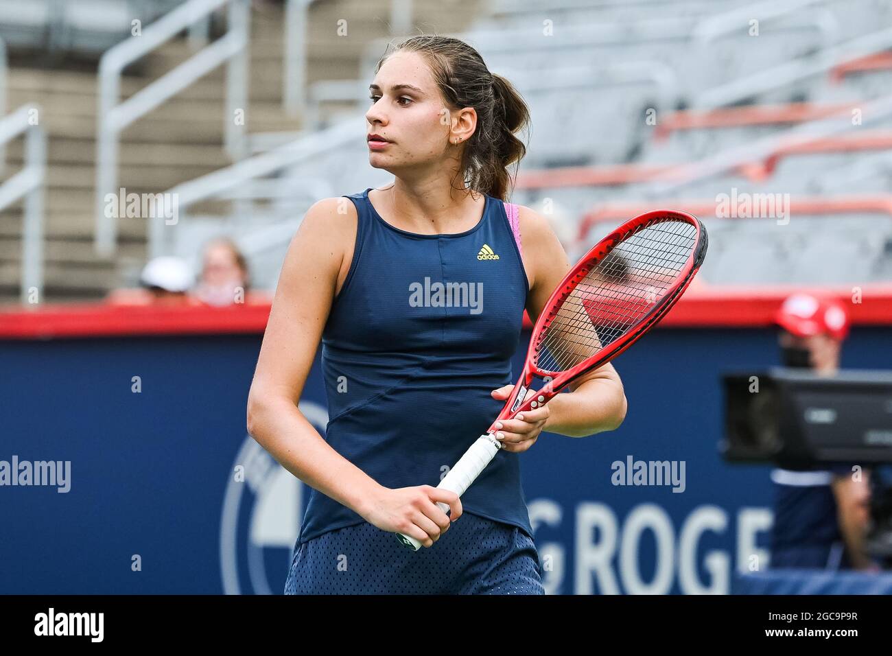 August 07, 2021:Look on Raphaelle Lacasse (CAN) during the WTA National ...