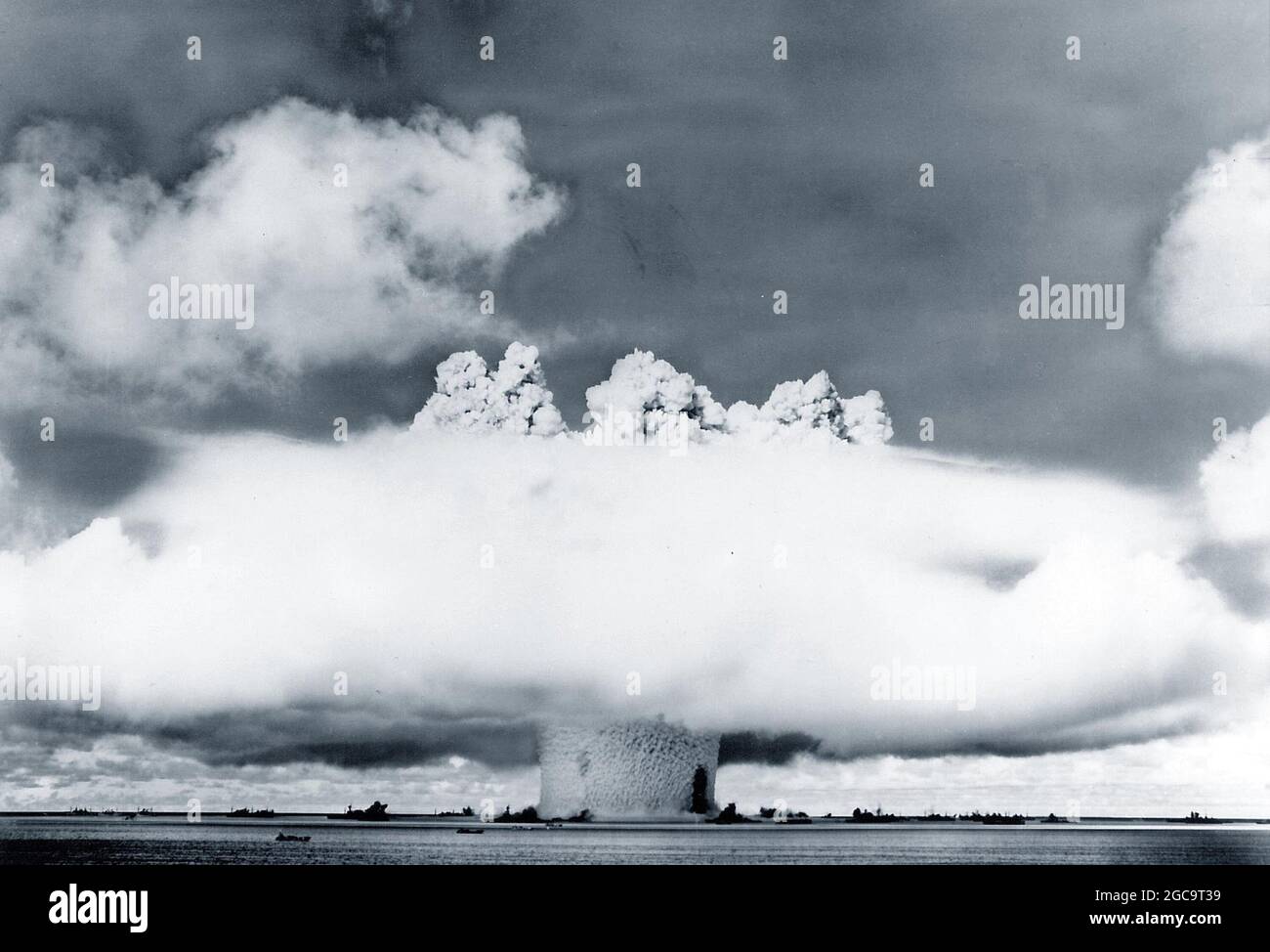 Nuclear (fission) explosion and mushroom cloud at the Operation ...