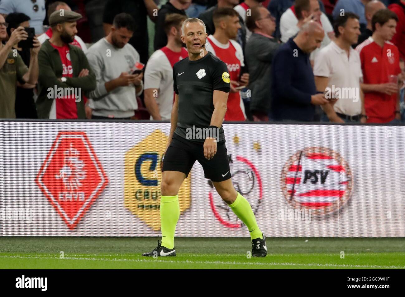 AMSTERDAM, NETHERLANDS - AUGUST 7: referee Bjorn Kuipers during the ...