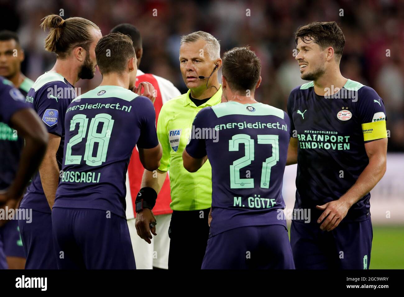 AMSTERDAM, NETHERLANDS - AUGUST 7: referee Bjorn Kuipers during the ...