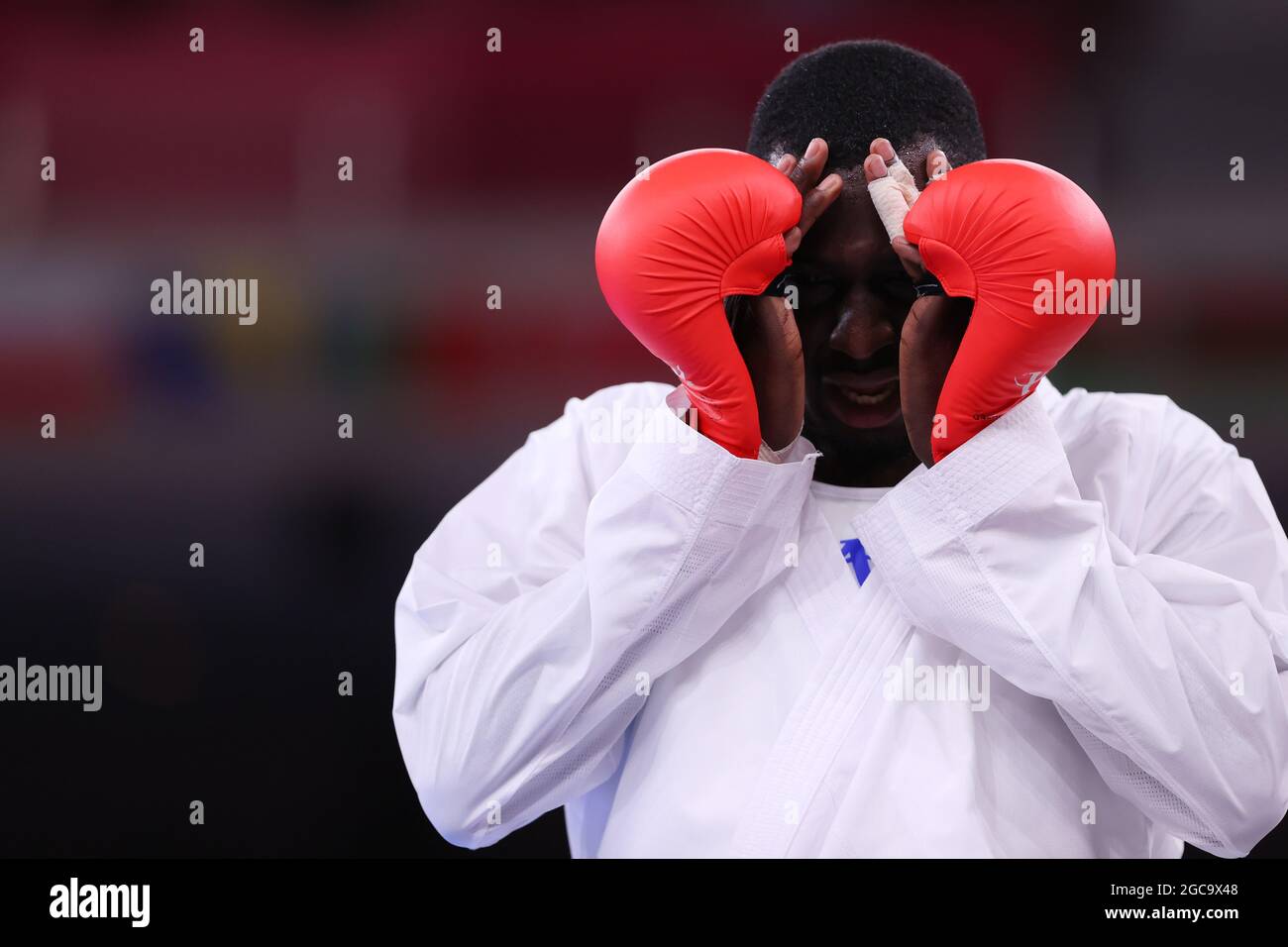 Tokyo, Japan. 7th Aug, 2021. Tareg Hamedi (KSA) Karate : Men's Kumite ...