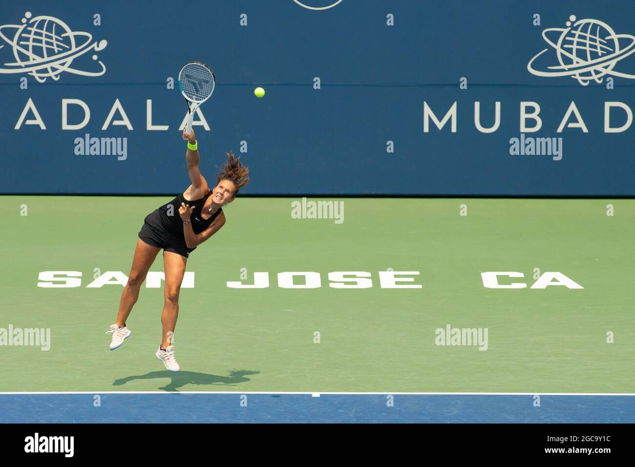 August 06, 2021: Daria Kasatkina (RUS) defeated Magda Linette (POL) 64 ...