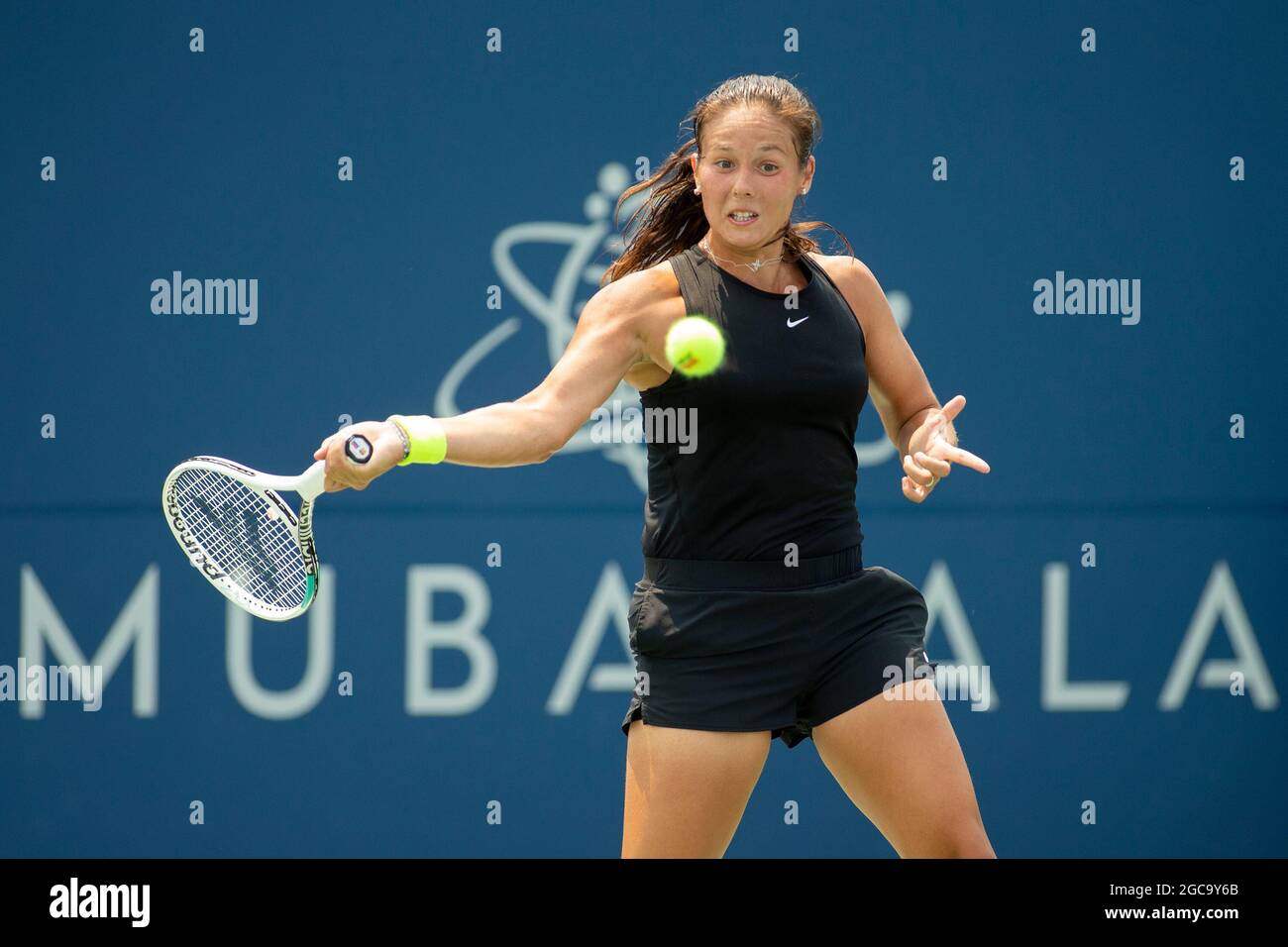 August 06, 2021: Daria Kasatkina (RUS) defeated Magda Linette (POL) 64 ...