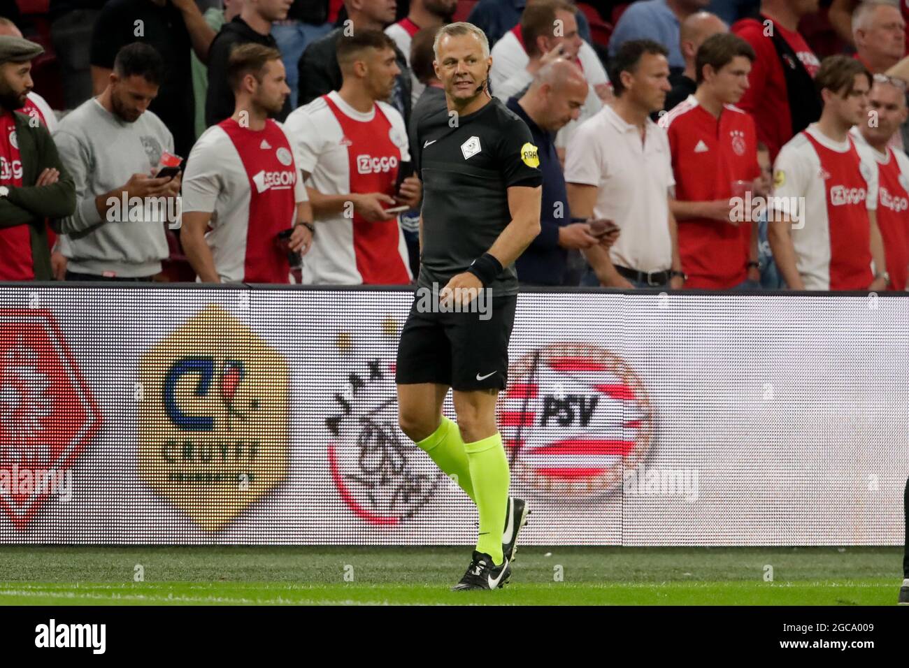 AMSTERDAM, NETHERLANDS - AUGUST 7: referee Bjorn Kuipers during the ...