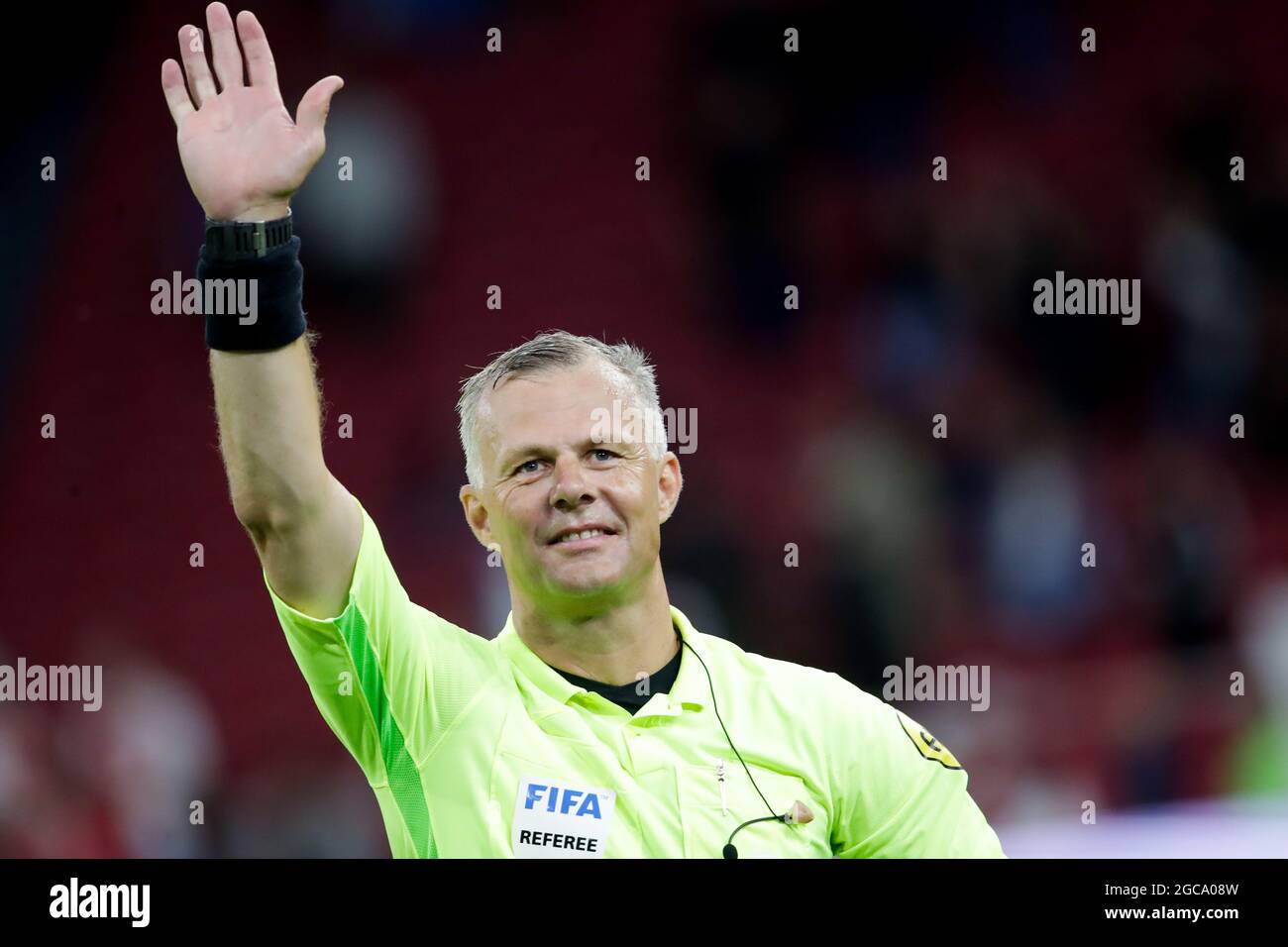 AMSTERDAM, NETHERLANDS - AUGUST 7: referee Bjorn Kuipers during the ...