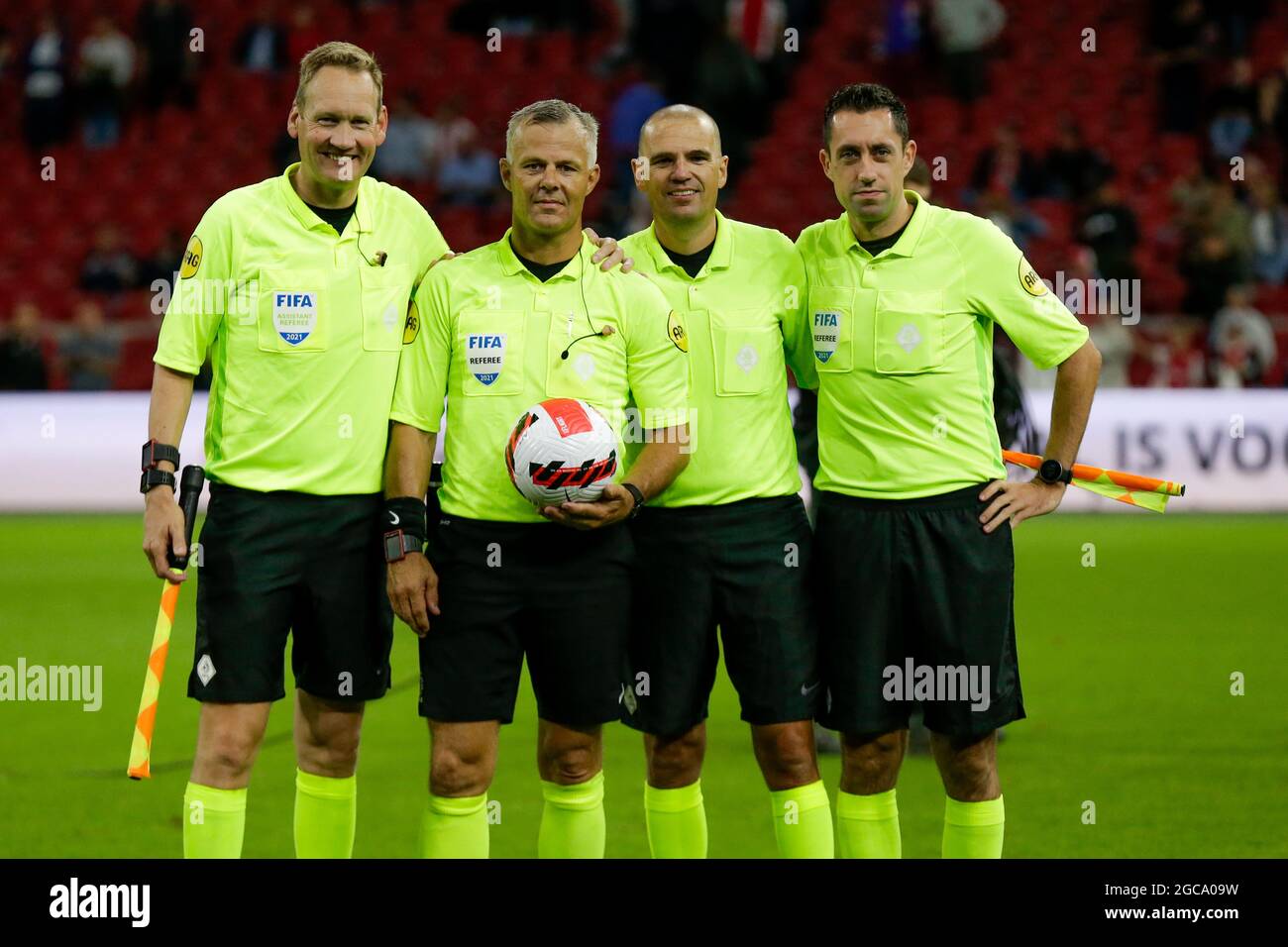 AMSTERDAM, NETHERLANDS - AUGUST 7: referee Bjorn Kuipers during the ...