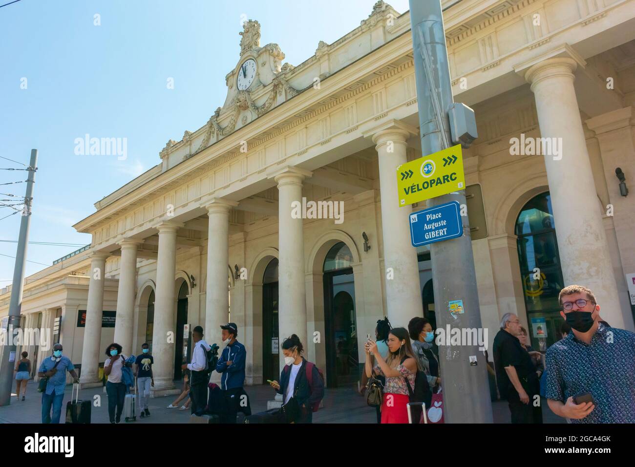 Montpellier, France, SNCF Train Station, Gare Saint-Roch, People ...