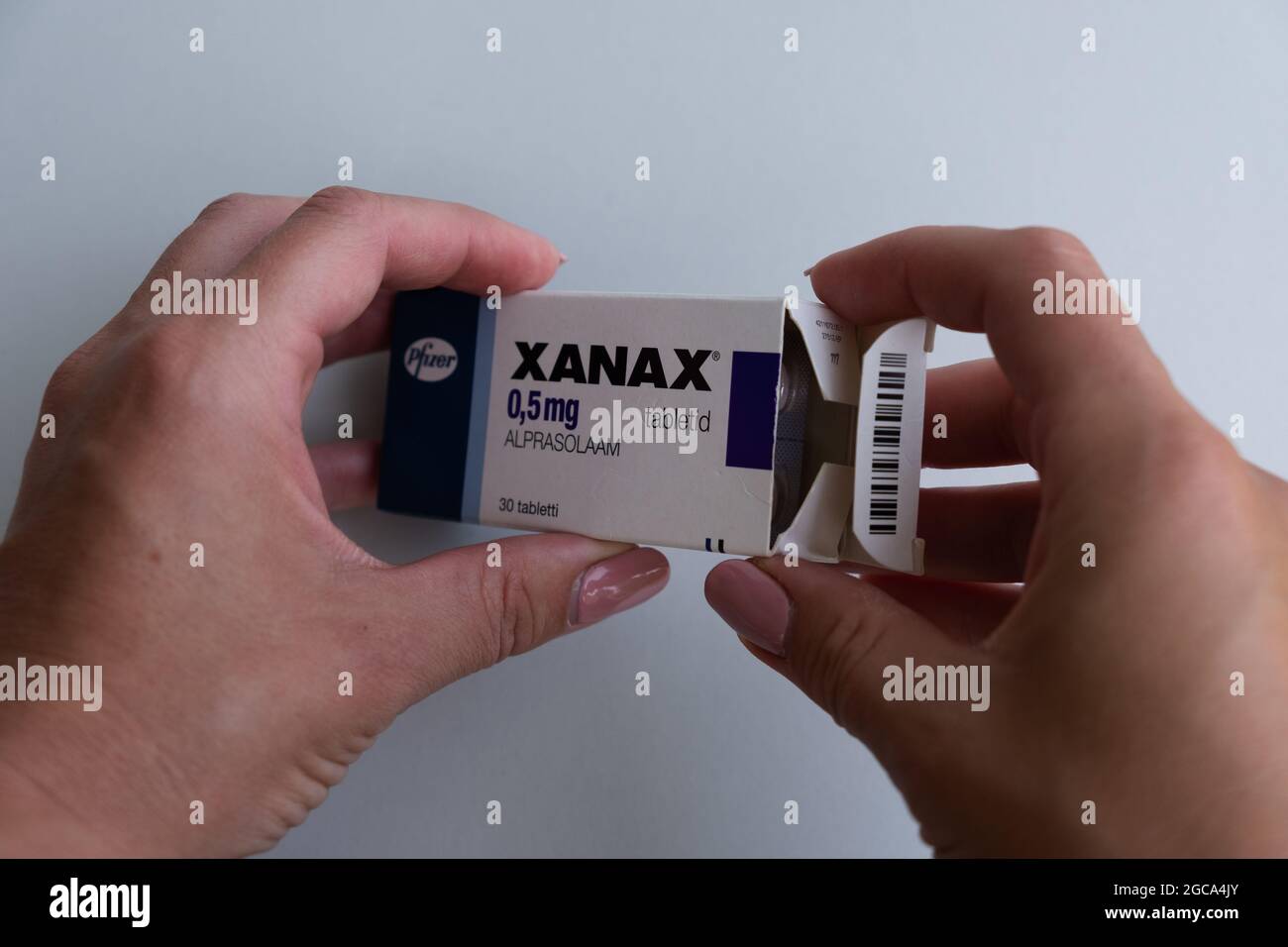 Package of pills. Pharmacy and medicine concept Stock Photo - Alamy