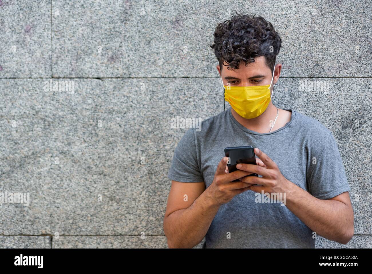 Man using mask protection hi-res stock photography and images - Alamy