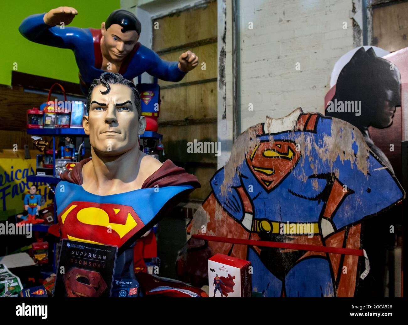 Metropolis, Illinois, USA. 07th Aug, 2021. The Super Museum, in ...