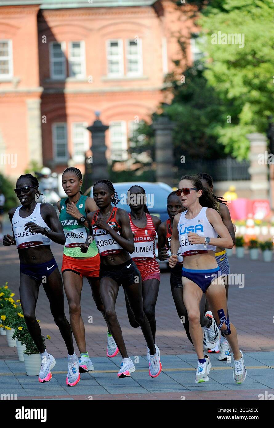 Sapporo, Hokkaido, Japan. 7th Aug, 2021. General view of the leading ...