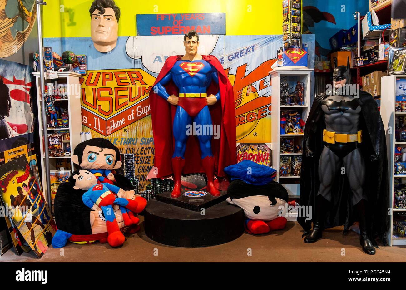 Metropolis, Illinois, USA. 07th Aug, 2021. The Super Museum, in ...