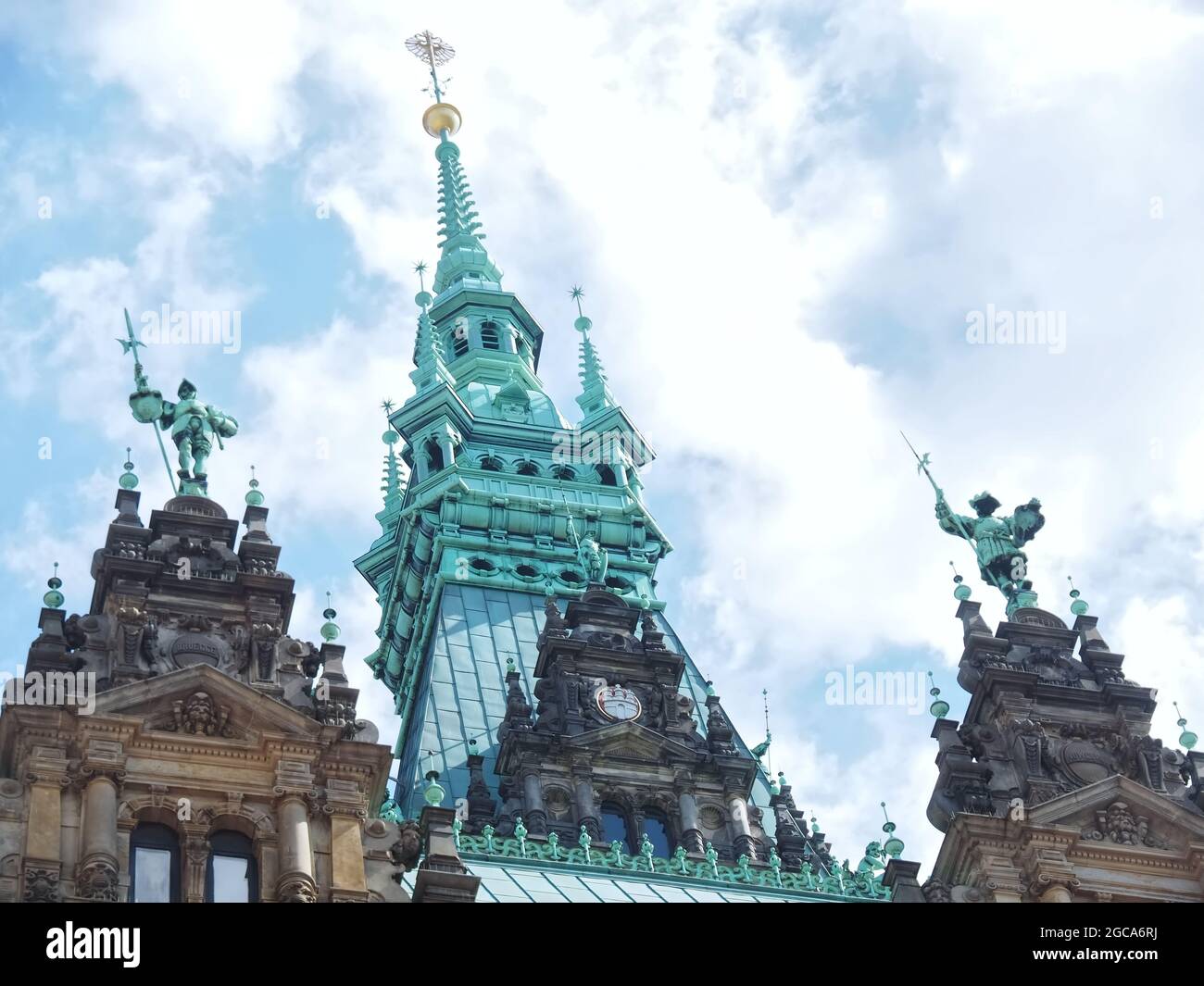 Beautiful architecture in Hamburg: Historic city hall Stock Photo - Alamy