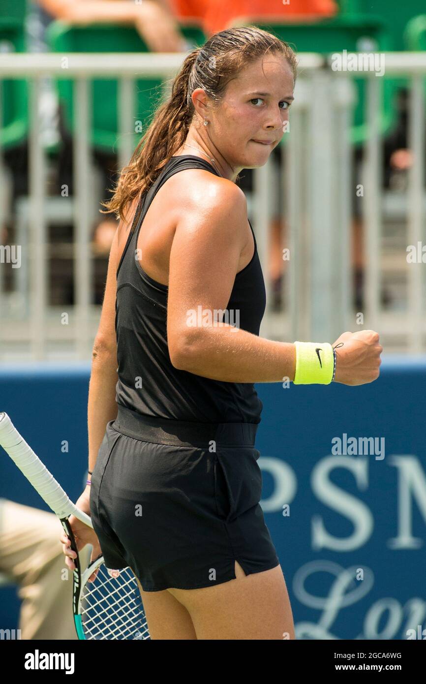August 06, 2021: Daria Kasatkina (RUS) defeated Magda Linette (POL) 64 ...