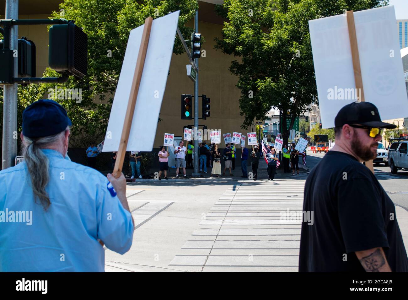 Picket signs hi-res stock photography and images - Alamy
