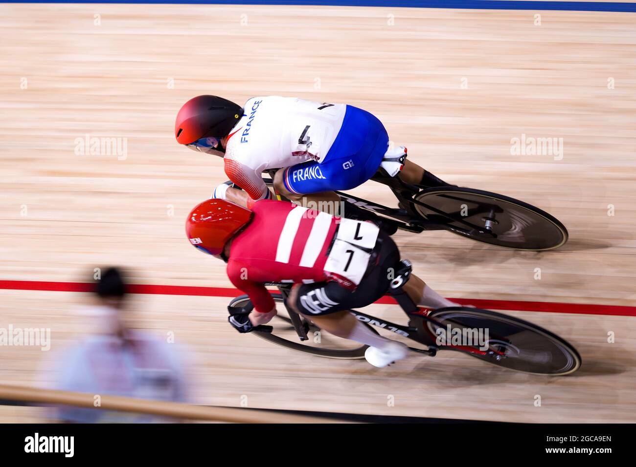 Shizuoka, Japan. 7th Aug, 2021. Kenny de Ketele (BEL), Benjamin Thomas ...