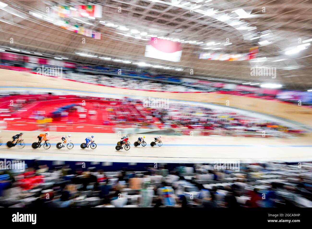 Shizuoka, Japan. 7th Aug, 2021. Lasse Norman Hansen (DEN), Elia Viviani ...