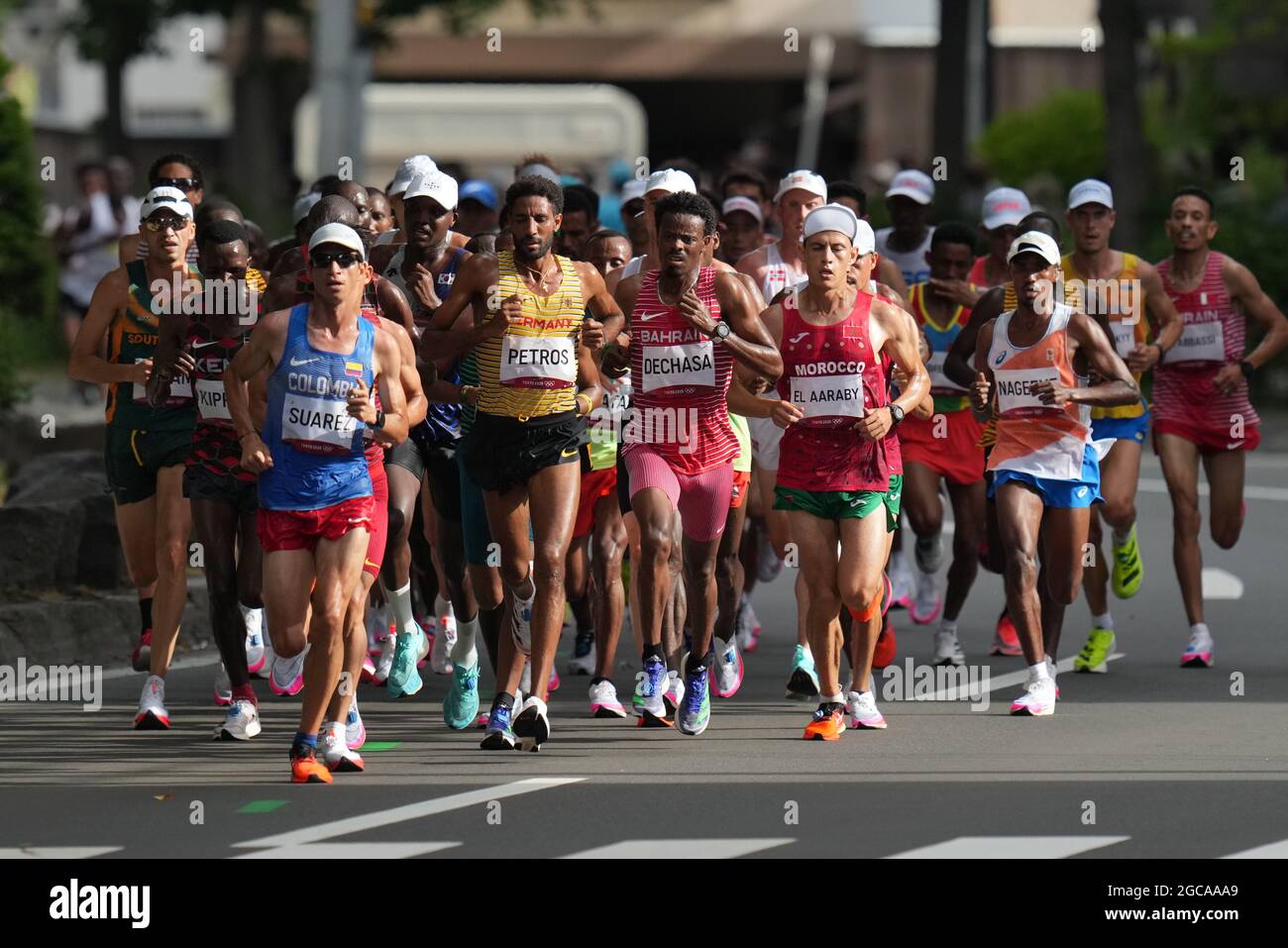 Sapporo, Japan. 8th Aug, 2021. Athletes compete during the men's ...