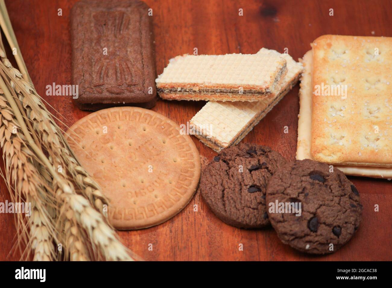 various kinds of delicious and savory biscuit breads are suitable for ...