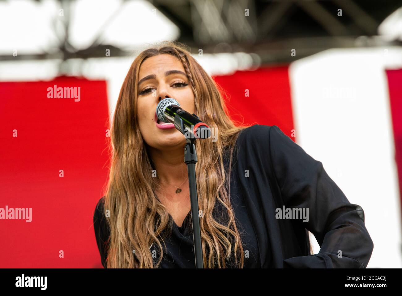 Indigenous Artist Shawnee Kish performs during the Together Again YEG ...