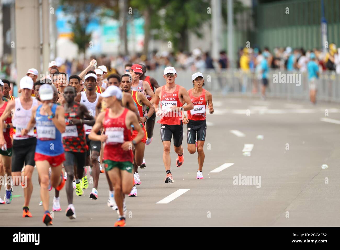 Sapporo, Hokkaido, Japan. 8th Aug, 2021. Yuma Hattori, Suguru Osako ...