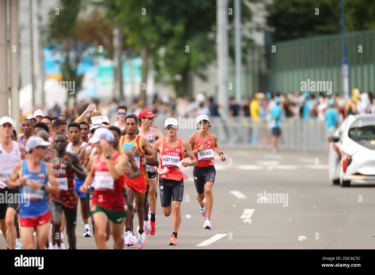 Sapporo, Hokkaido, Japan. 8th Aug, 2021. Yuma Hattori, Suguru Osako ...