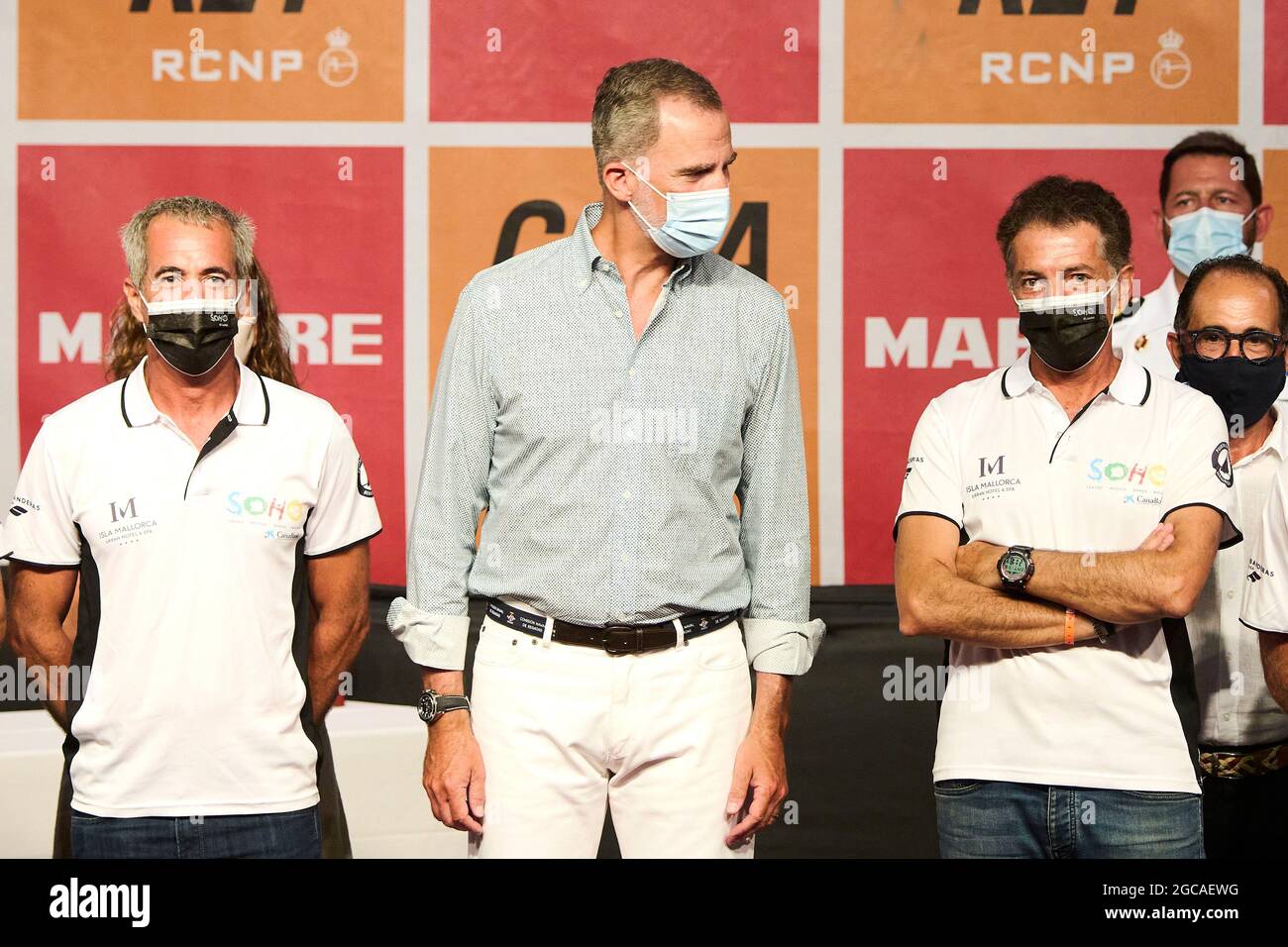 Palma, Balearic Islands, Spain. 7th Aug, 2021. King Felipe VI of Spain ...