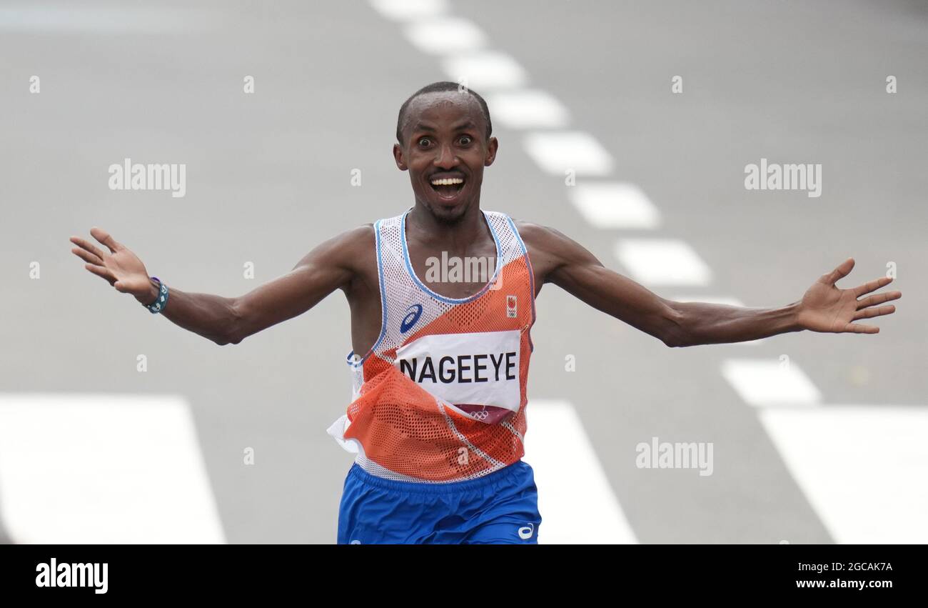 Sapporo, Japan. 8th Aug, 2021. Abdi Nageeye of the Netherlands ...