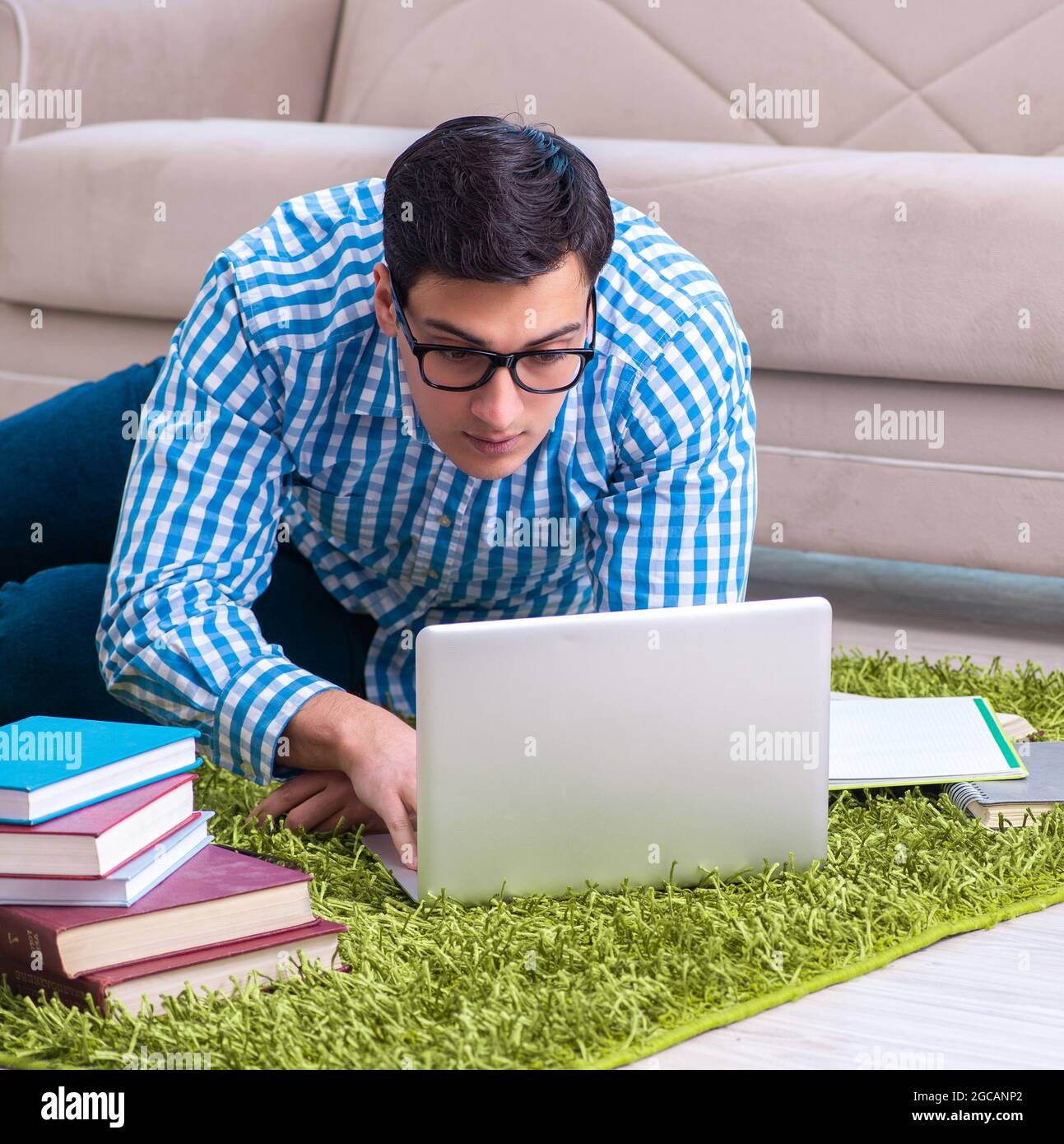 The student doing distance mba online training Stock Photo - Alamy