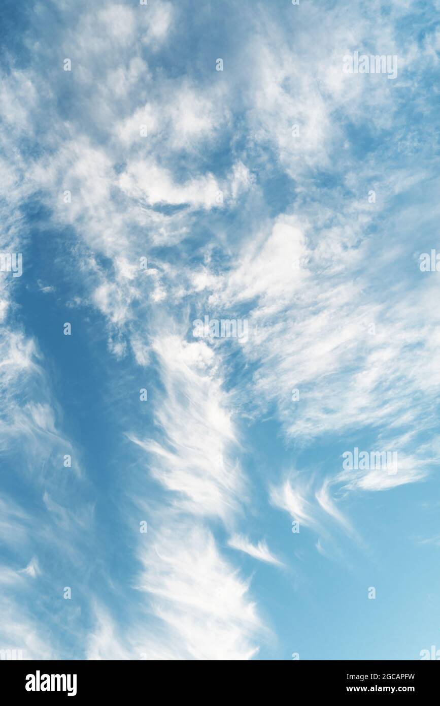 white clouds in blue sky Stock Photo - Alamy