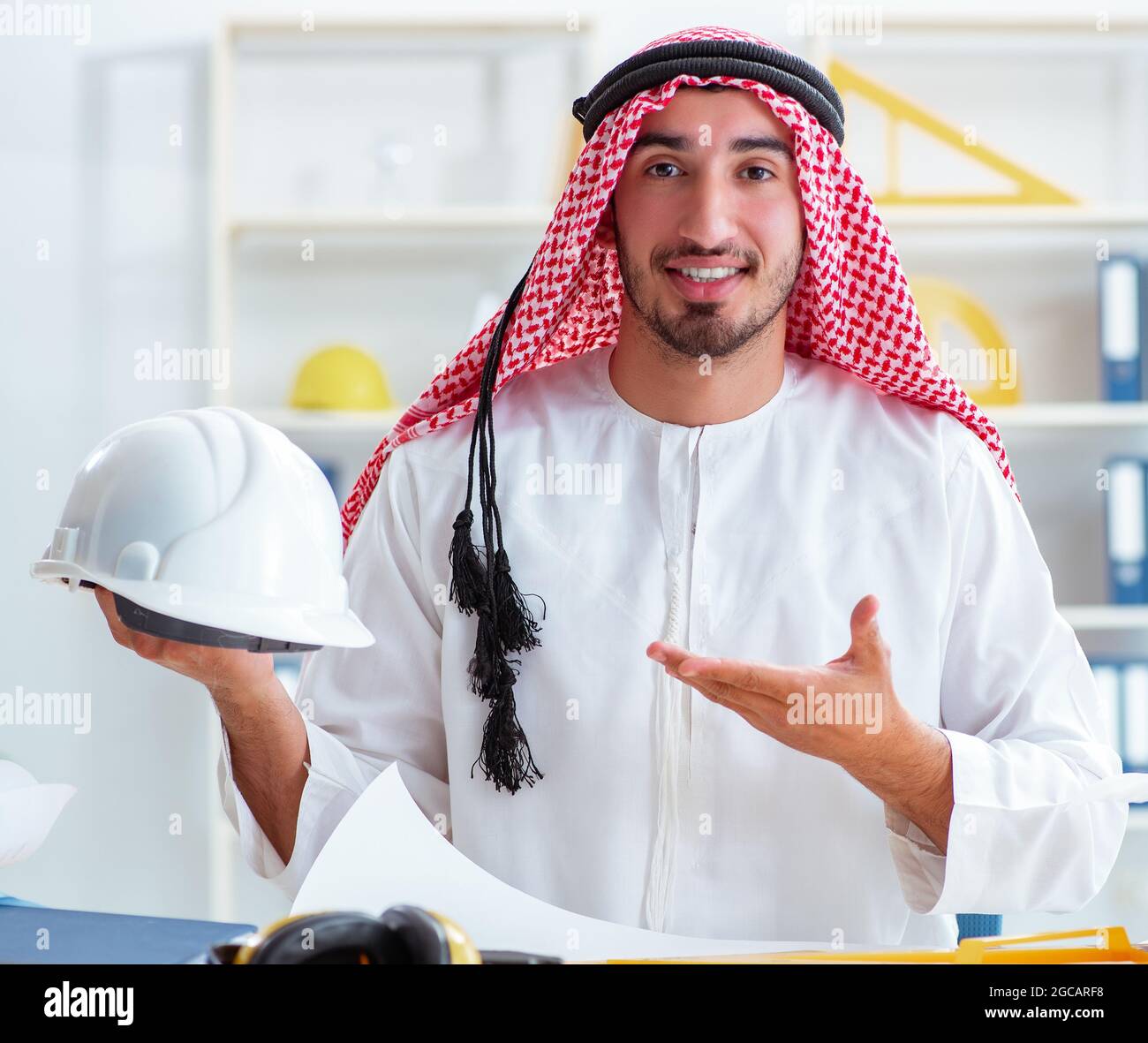 The arab engineer working on new project Stock Photo - Alamy
