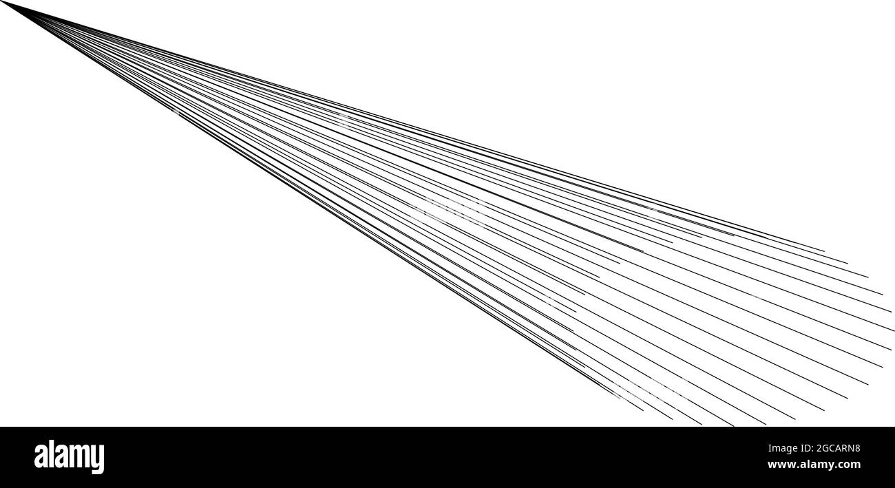 Eccentric radial ray, beam burst lines. Glitter, gleam, glisten effect ...