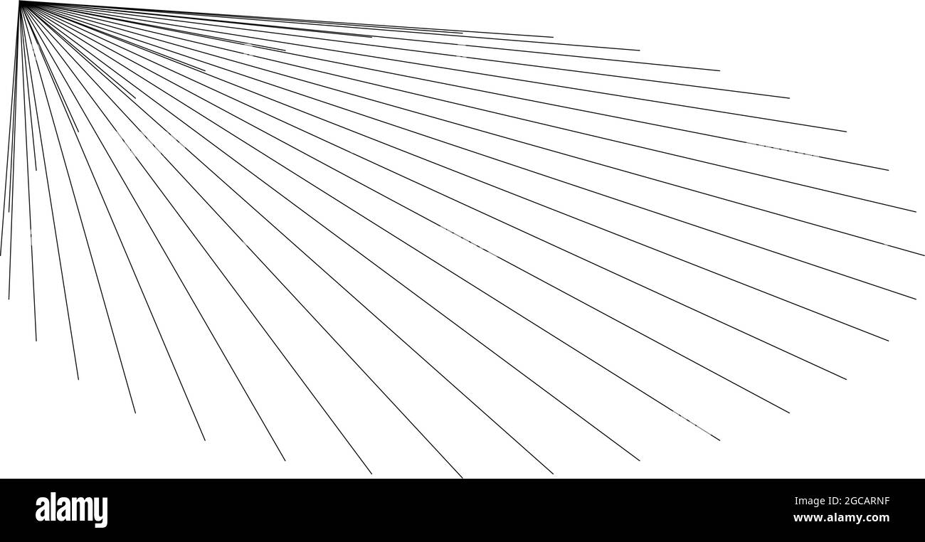Eccentric radial ray, beam burst lines. Glitter, gleam, glisten effect ...