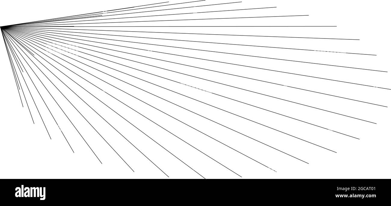 Eccentric radial ray, beam burst lines. Glitter, gleam, glisten effect ...